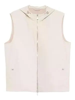 Eleventy Hooded Gilet - Neutrals