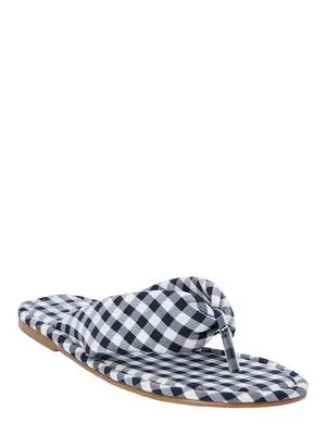 Matisse Gidget Flip Flop - Navy Gingham