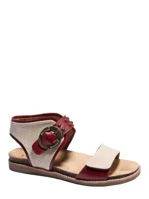 HALSA FOOTWEAR Hälsa Footwear Bari Sandal Dark Red/ Natural