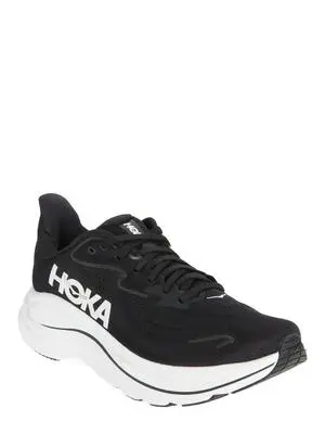 Hoka Clifton 10 Running Shoe Black / White