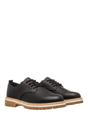 Clae CLAE Logan Lugged Derby Antique Black Leather
