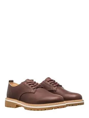 Clae CLAE Logan Lugged Derby Antique Brown Leather