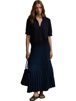Jenni Kayne Pleated Skirt - Navy
