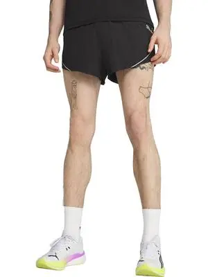 PUMA Raceday 3" Split Running Shorts Black