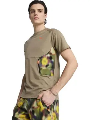 PUMA Hoops X Tech Graphic T-shirt - Brown
