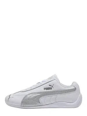 PUMA Speedcat Leather Sneakers White- Silver