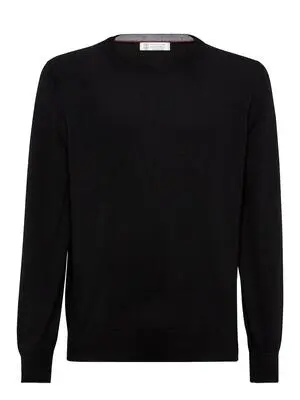 Brunello Cucinelli Brunello Cucinelli Cashmere Crew Neck Sweater Black