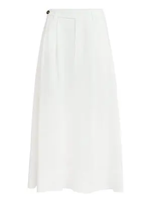 Brunello Cucinelli Twill Maxi Skirt - Beige