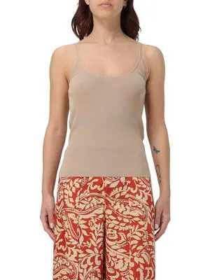 Liu Jo Liu Jo Ribbed Tank Top Beige
