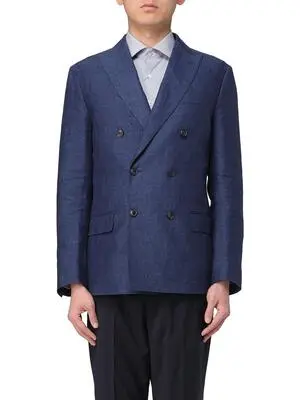 FAY Double Breasted Blazer - Blue