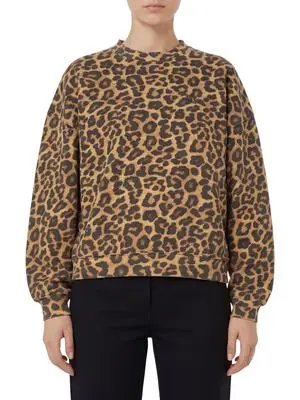 ANINE BING Anine Bing Leopard Print Sweatshirt