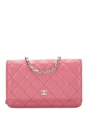Chanel Classic Wallet On Chain - Pink