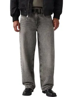 LEVI'S Levi's 578 Mid-Rise Wide-Leg Jeans Grey