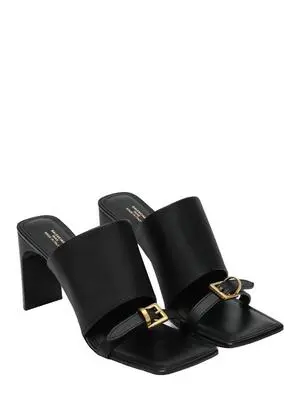 Balenciaga Bel Air Leather Sandals - Black