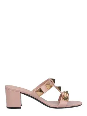 Valentino Garavani Roman Stud Leather Sandals - Beige
