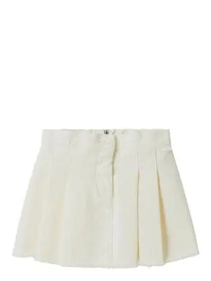 IL GUFO Denim Skirt - White