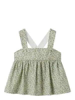 IL GUFO Liberty Print Top - Green
