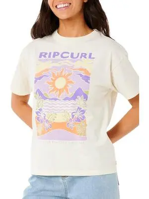 Rip Curl Dune Dancer Relaxed Graphic T-shirt - Bone