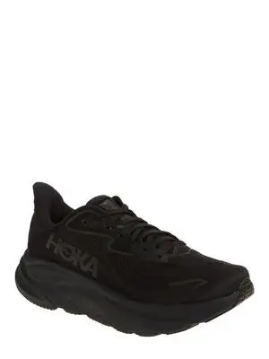 HOKA Clifton Running Shoe - Black / Black