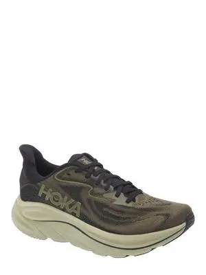 HOKA Clifton Running Shoe - Dark Roast/black