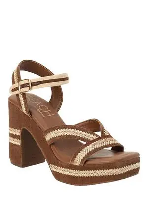 Matisse Adelaide Ankle Strap Platform Sandal - Chocolate