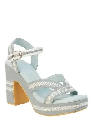 Matisse Adelaide Ankle Strap Platform Sandal - Denim