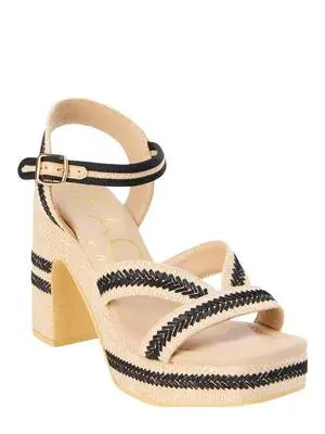 Matisse Adelaide Ankle Strap Platform Sandal - Natural