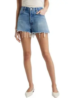 FRAME FRAME The Dare High-Waist Denim Shorts