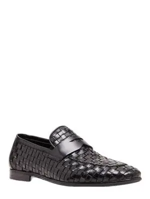 Steve Madden Playa Woven Penny Loafer - Black