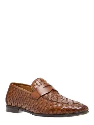 Steve Madden Playa Woven Penny Loafer - Tan