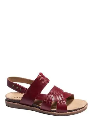 HALSA FOOTWEAR Bella Slingback Sandal - Dark Red