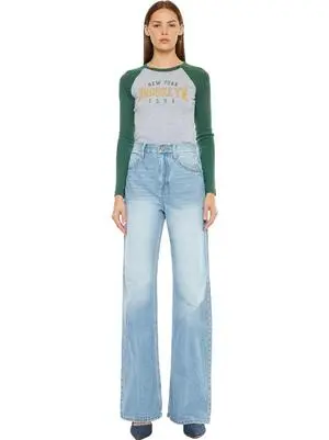 KANCAN Janna High Rise Flare Jeans - Light Wash