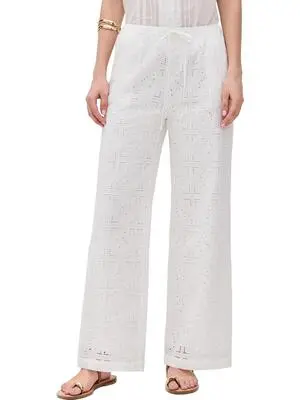 Birds Of Paradis Vera Wide Leg Pants - Handkercheif Eyelet