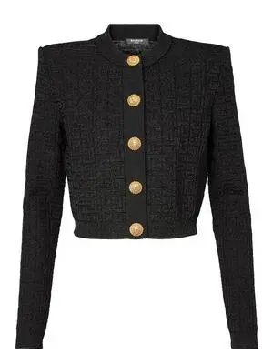 BALMAIN Balmain PB Labyrinth Lamé Cardigan