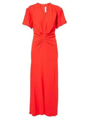 Victoria Beckham Cady Maxi Dress - Red