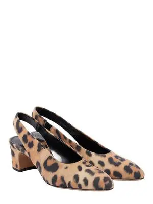 Paris Texas Lavinia 50 Leopard-print Suede Pumps - Neutrals