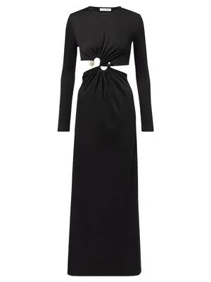 Christopher Esber S-buckle Embellished Maxi Dress - Black