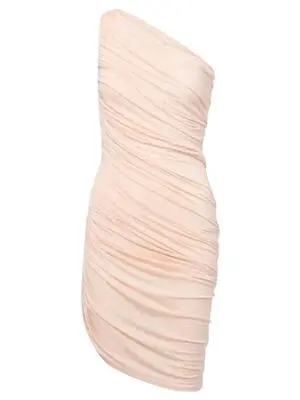 Norma Kamali Diana Shirred Minidress - Pink