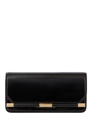 Victoria Beckham 202 Leather Clutch - Black