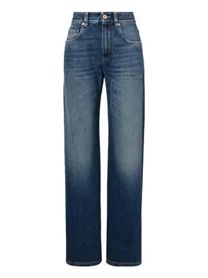 Brunello Cucinelli Low-rise Straight Jeans - Blue