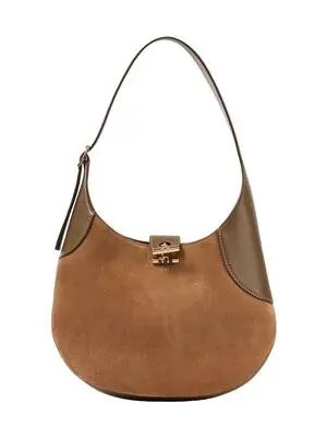 Loro Piana Bobbin Medium Leather Shoulder Bag - Brown