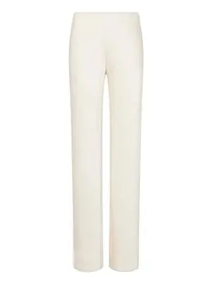 Vince High-rise Wide-leg Satin Pants - White