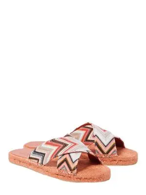 Missoni Harlow Raschel Sandals - Pink