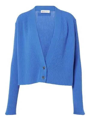Victoria Beckham Wrap Cardigan - Blue