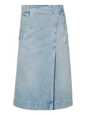 Victoria Beckham Wrap Skirt - Blue