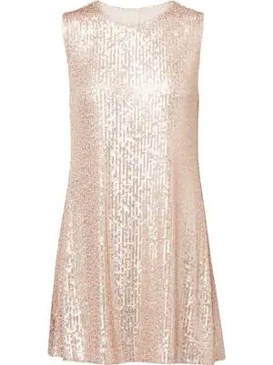 Norma Kamali Sequined Minidress - Gold