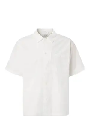 FRAME Cotton Bowling Shirt - White