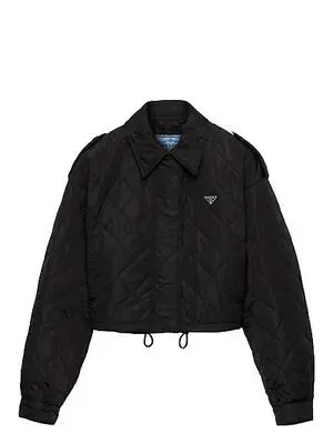 Prada Re-nylon Quilted Blouson Jacket - Black