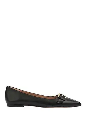LK BENNETT Tory Leather Ballet Flats - Bla-black