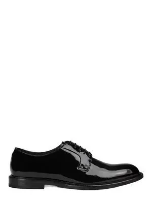 DOUCAL'S Leather Derby Lace-up Shoes - Black